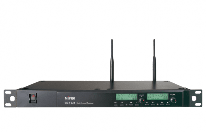 Mipro Full-rack Dual-channel Diversity Receiver with One Handheld and ...