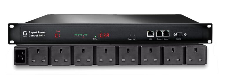 GUDE - 8-fold switched and metered PDU (Power Distribution Unit), 8x IEC C13 | Techni+Contact